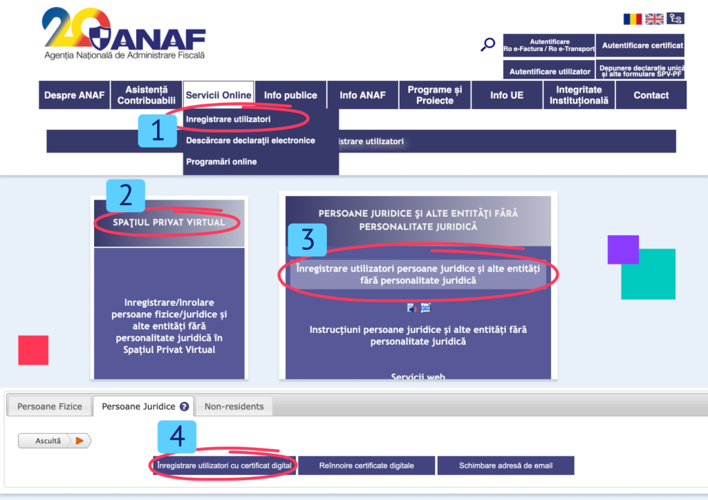 Înregistrarea în SPV: SPAȚIUL PRIVAT VIRTUAL – Blog FGO