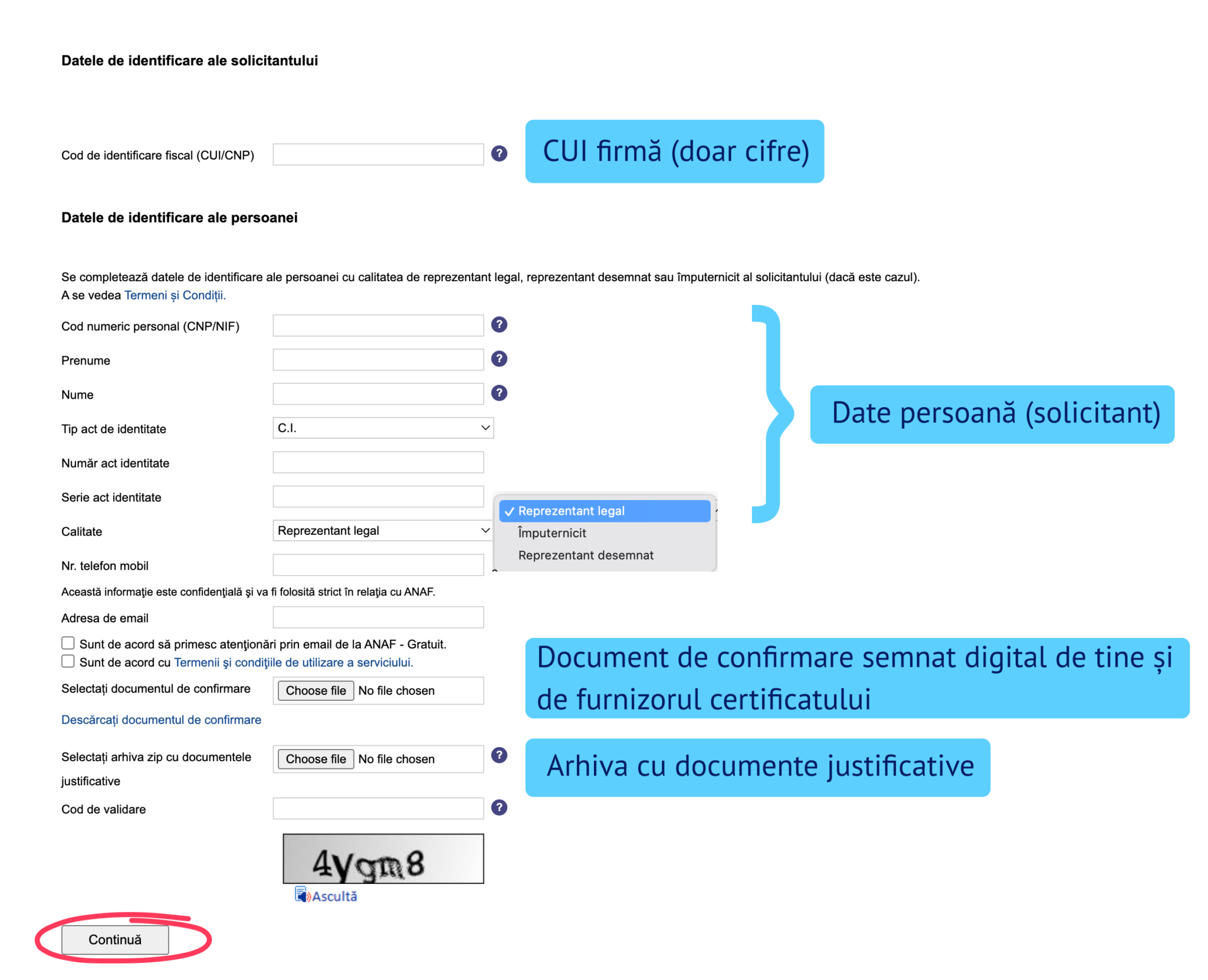 Înregistrarea în SPV: SPAȚIUL PRIVAT VIRTUAL – Blog FGO